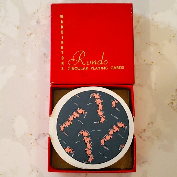 Games | Vintage Rondo Waddington Circular Playing Cards | Poshmark